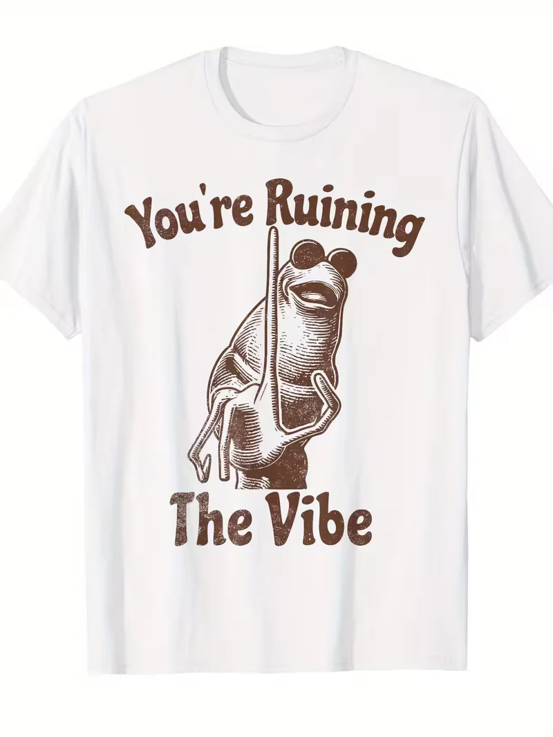 Women's Men Funny Marcus The Worm You're Ruining The Vibe Meme T Shirt ...