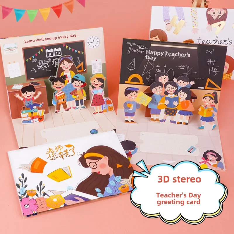 High-end-3D-Pop-up-Teacher-s-Day-Card-Handwritten-Wishes-Thank-You ...