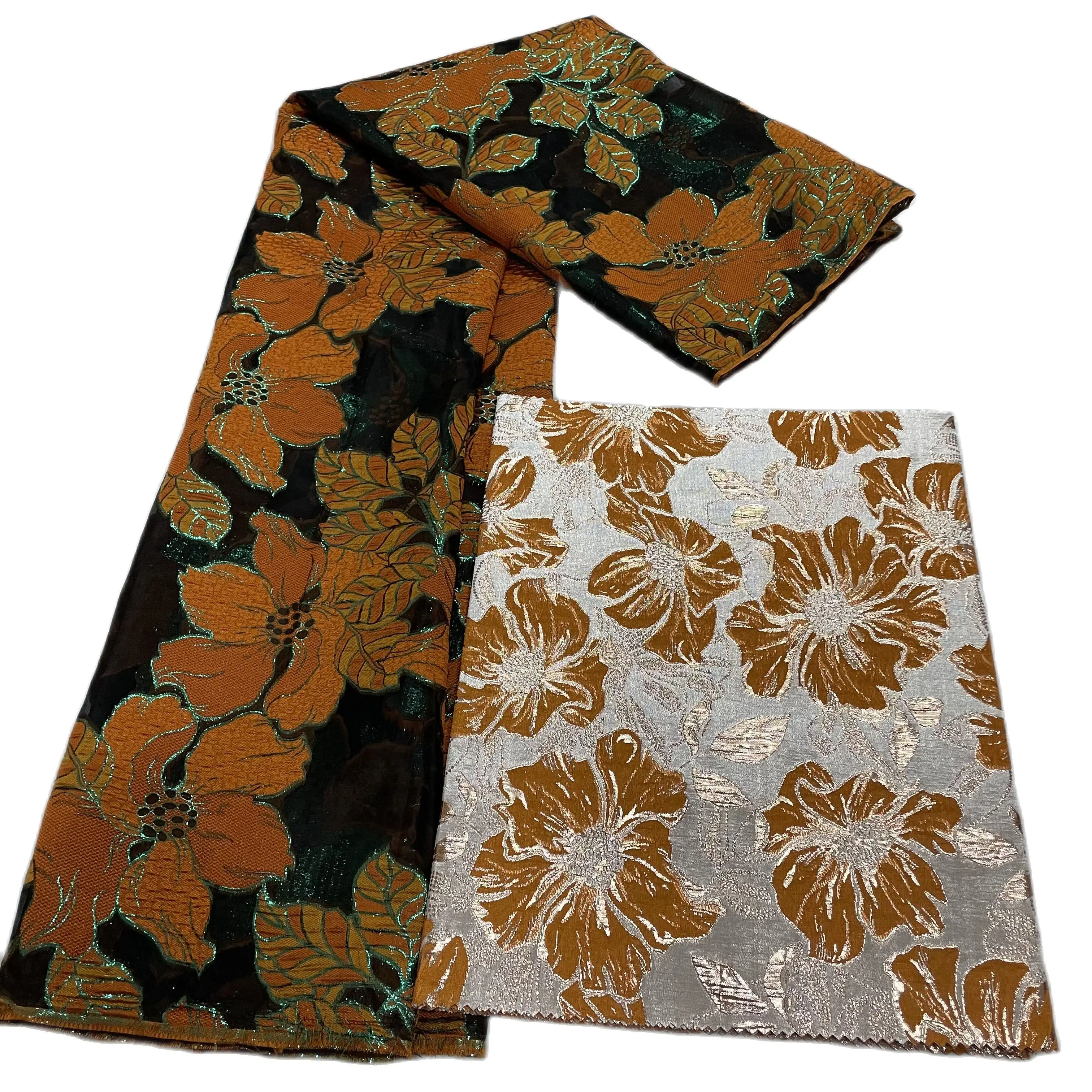 Wholesale-African-Jacquard-Brocade-Lace-Fabric-Embroidery-Lace-With-3D ...