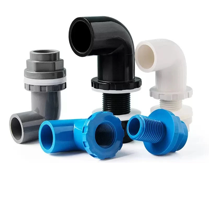 I.D20~50mm PVC Aquarium 90° Elbow Drainage Connector Fish Tank Overflow ...