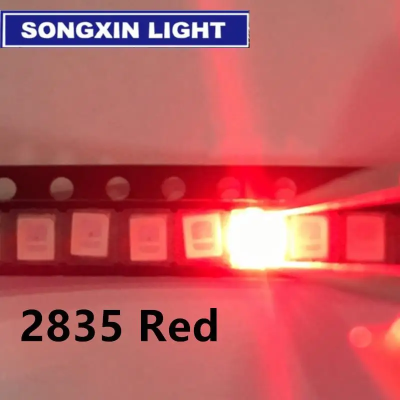 100PCS-12-20LM-2835-Red-SMD-LED-0-2W-high-bright-light-emitting-diode ...