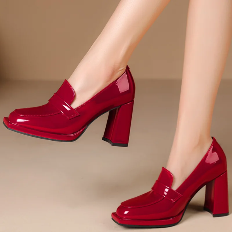 Mary-Gasoline-Chaussures-plateforme-rouge-pour-femmes-Luxe-Mari-e ...