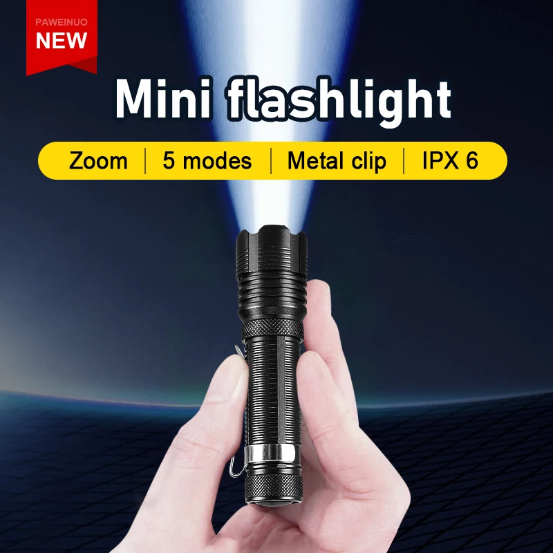 Mini-Flashlights-XHP50-Edc-Lamp-Lanterna-Led-14500-Battery-Small ...