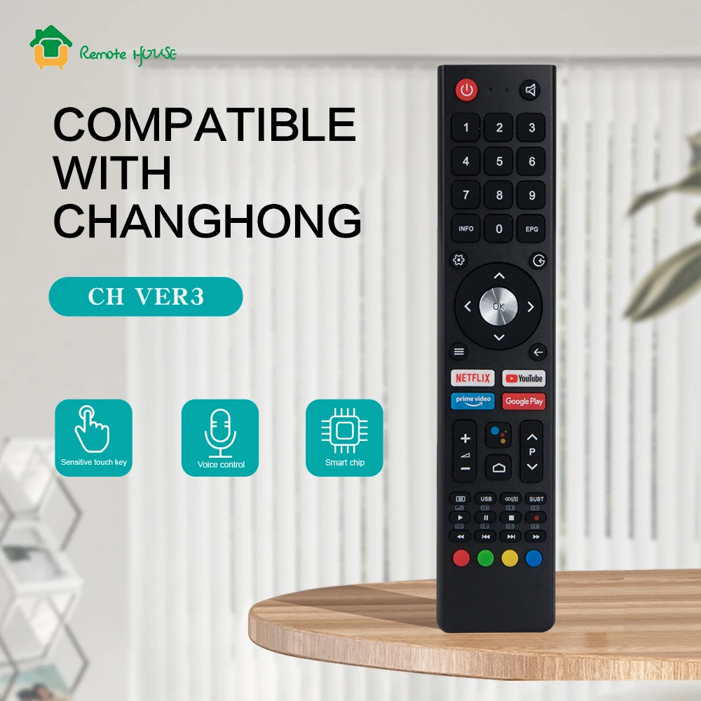 Voice-TV-Remote-Control-for-CHIQ-CHANGHONG-SMART-TV-VOICE-Wireless ...