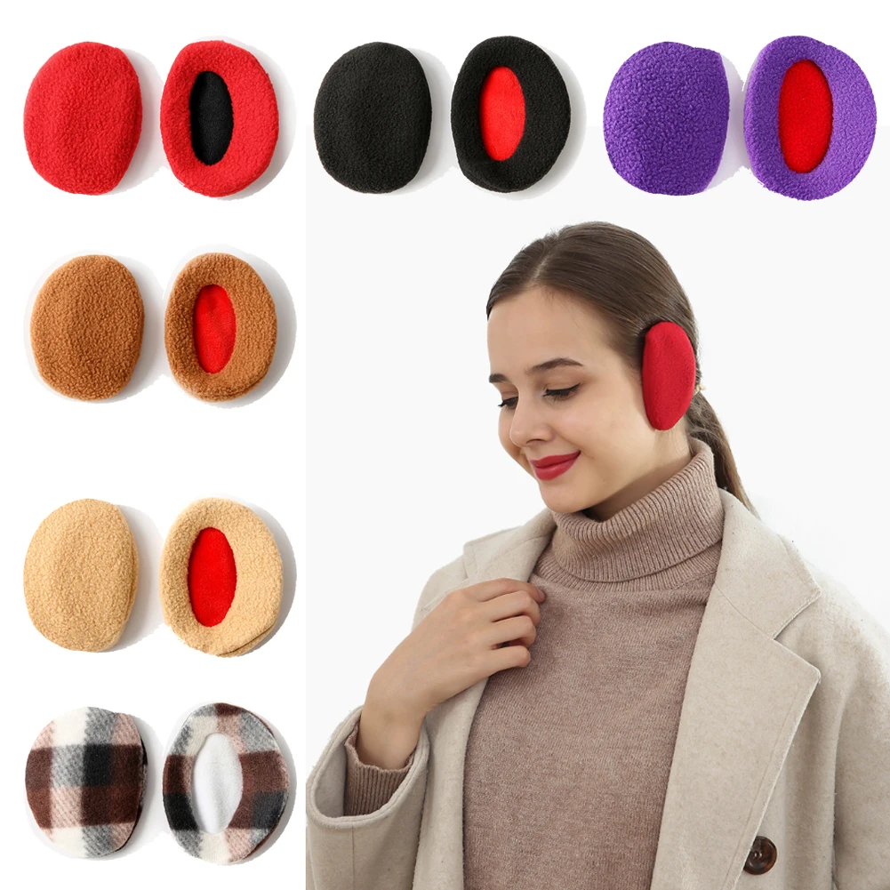 New-Men-Women-Winter-Bandless-Ear-Warmers-Kids-Fluffy-Fleece-Ear-Cover ...