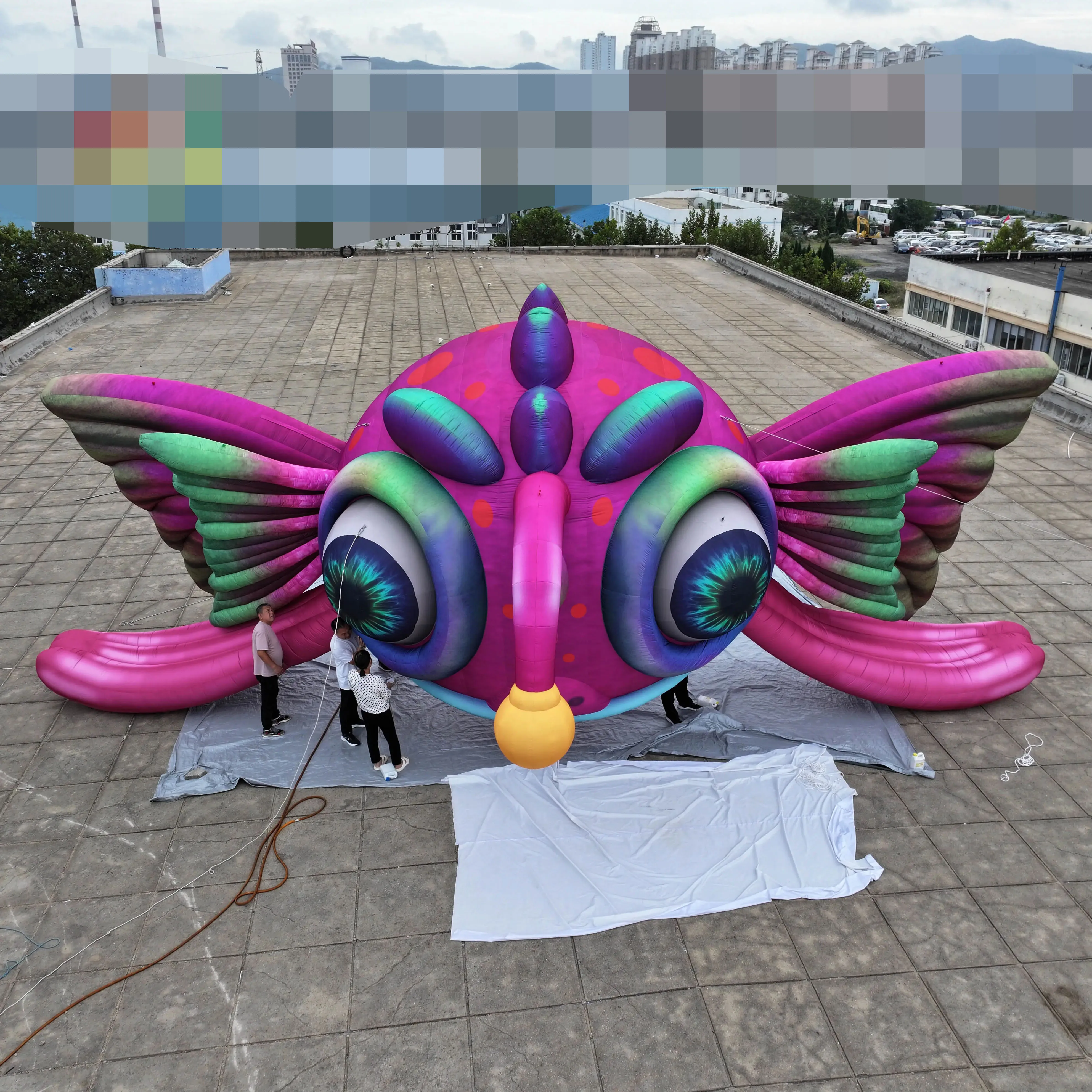 Giant-Inflatable-Fish-3D-Ugly-Cartoon-Air-Blow-Colorful-Whale-Dolphin ...