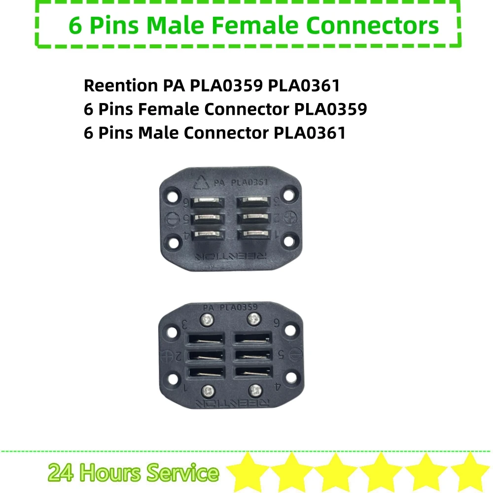 Reention-6-Pins-Connector-Plug-Discharge-Port-6-Cores-Holes-PA-PLA0359 ...