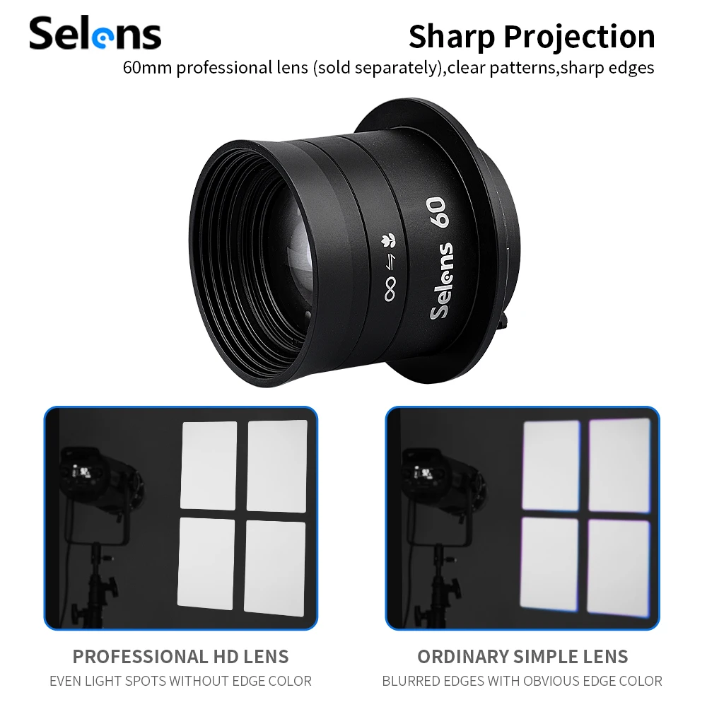 Selens-Photography-Spotlights-Bright-lighting-S-100-Optial-Snoot-For ...