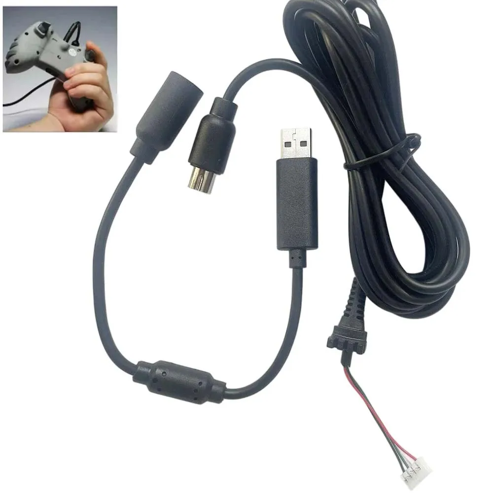for Microsoft XBOX360 USB Charging Cable Game Controller Connect Wire ...
