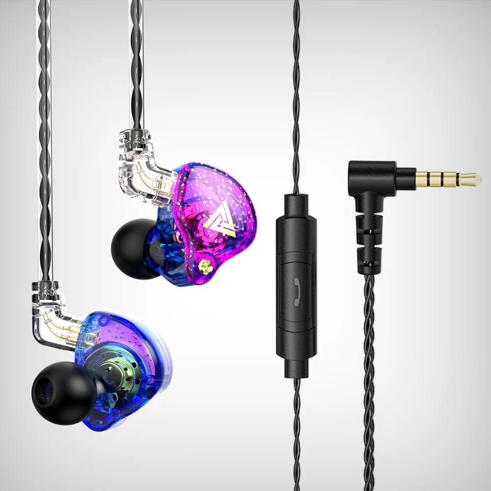 AK6 pro Detachable Wired Earphone 1DD Dynamic With Mic In-Ear Subwoofer ...