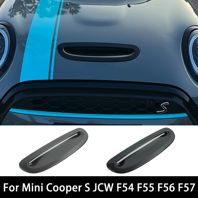 For-Mini-Cooper-S-JCW-F54-F55-F56-F57-Black-Front-Engine-Hood-Bonnet ...