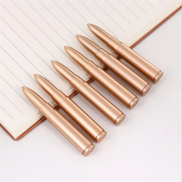 Creative Retro Bullet Shaped Ballpoint Pen Simulation Weapon Medium Oil ...