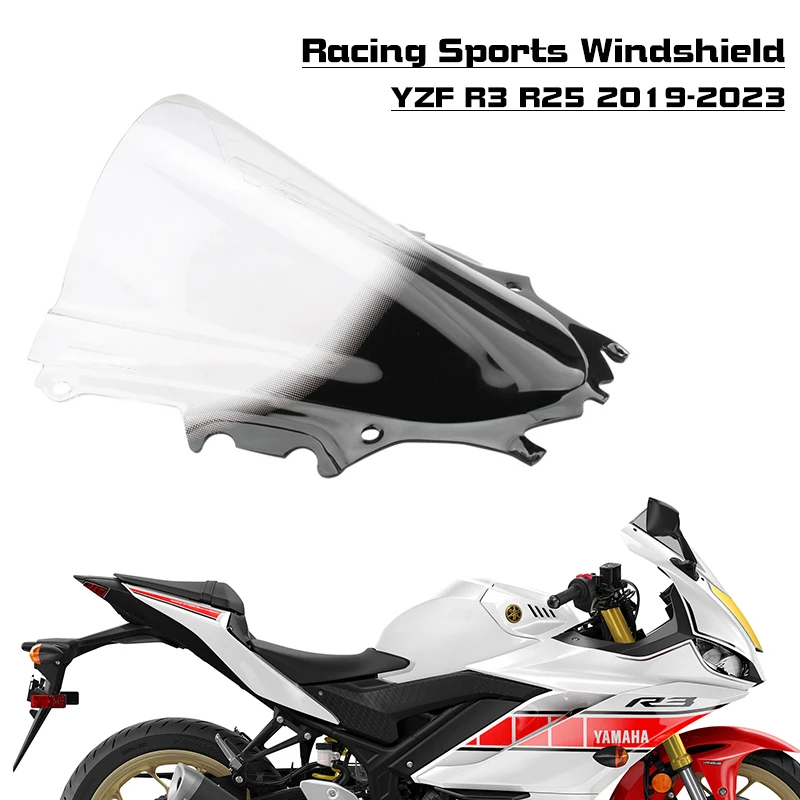 2023-YZF-R3-Motorcycle-Racing-Sports-Front-Screen-windshield-Fairing ...