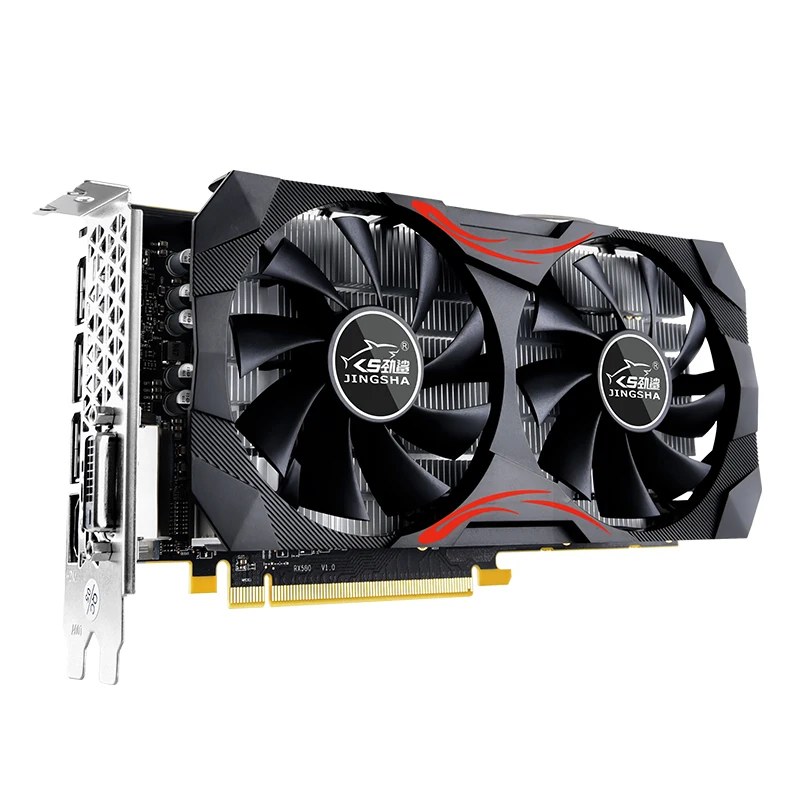 Jingsha 100% New Video Card Rx 580 8gb Amd Radeon 256bit 2048sp Gddr5 ...