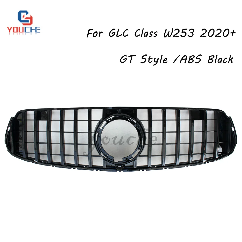 W253 X253 Grill GT R Front Bumper Black Grille Mesh For Mercedes GLC ...