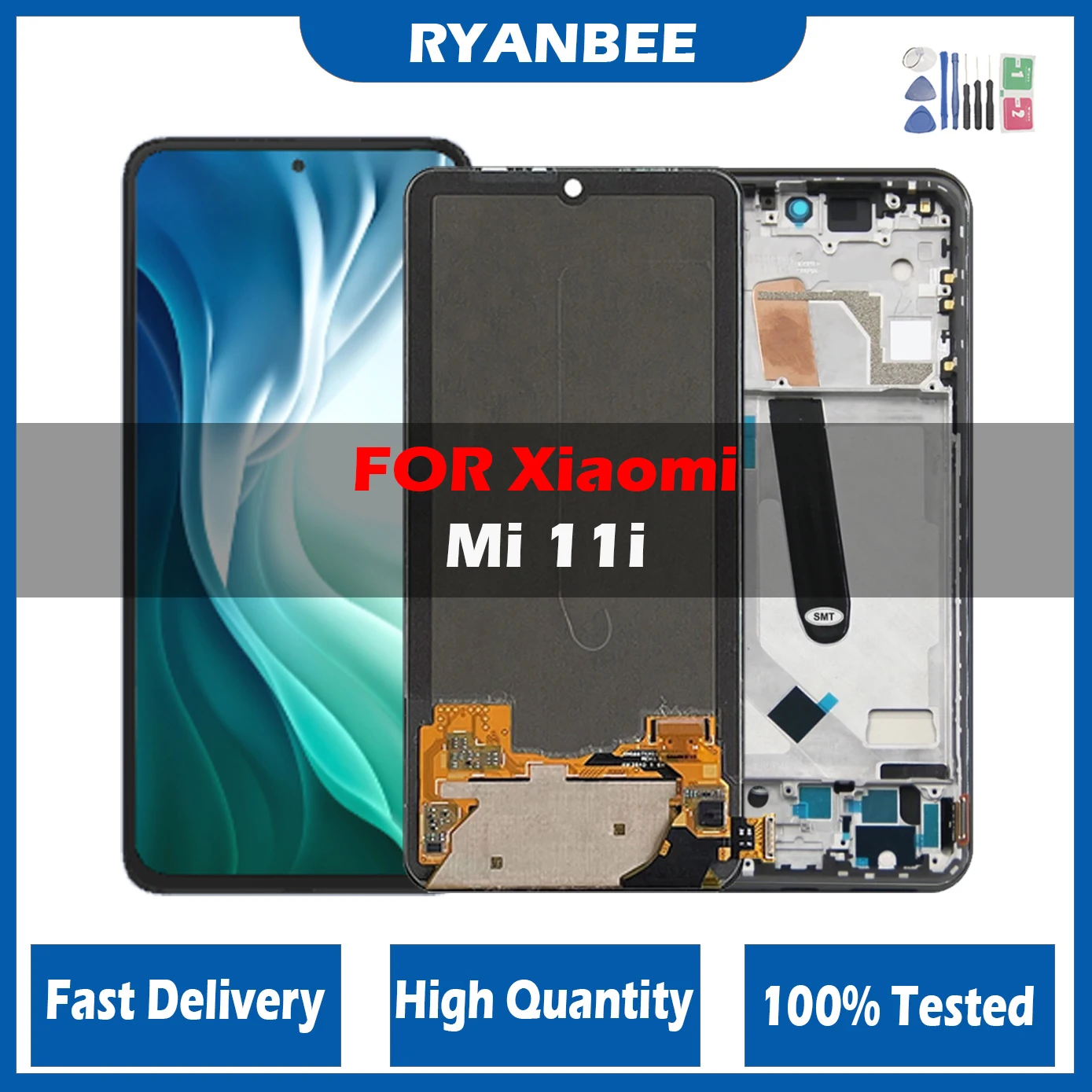 100-Tested-For-Xiaomi-Mi-11i-LCD-Display-Touch-Screen-Digitizer ...