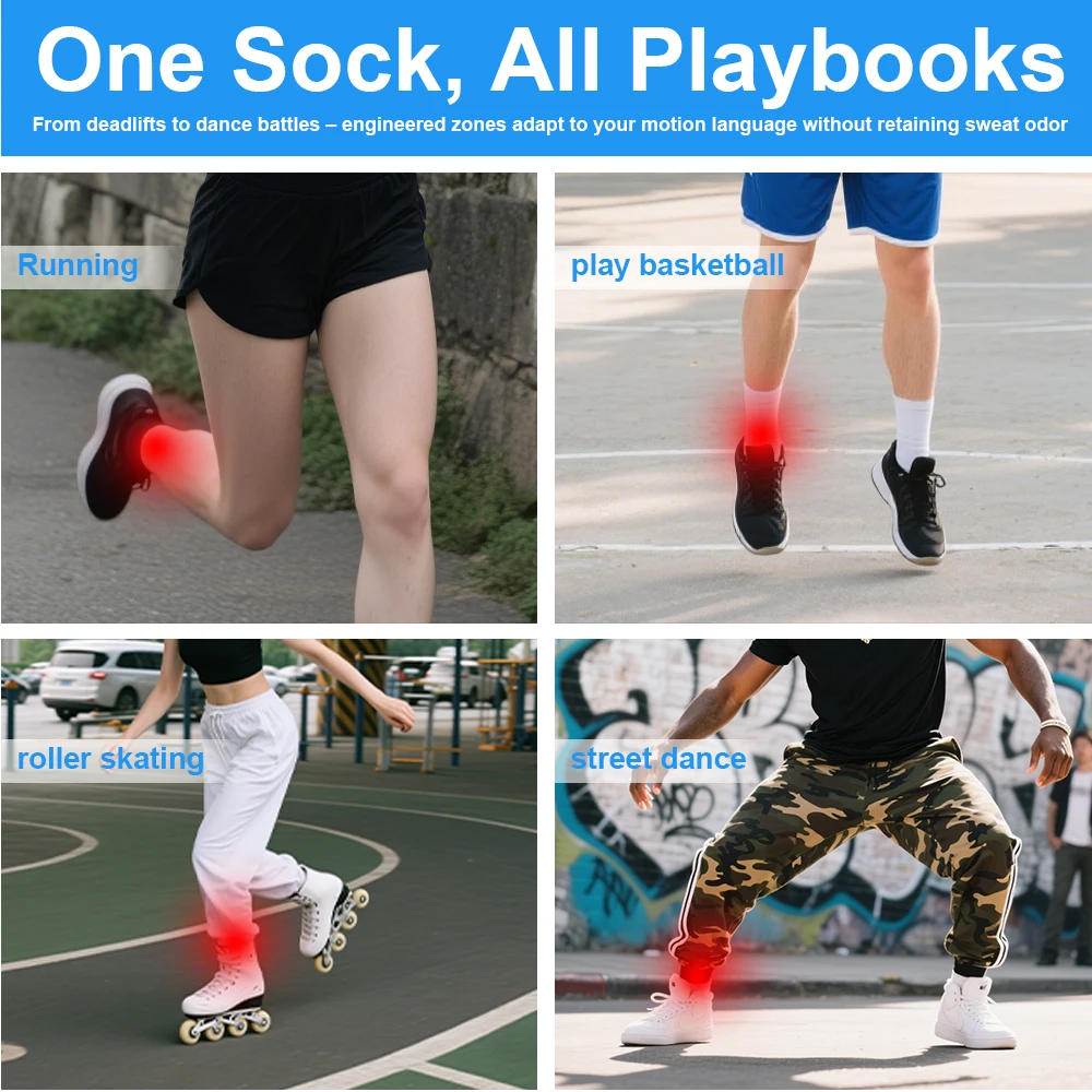 1Pair Neuropathy Socks - Compression Diabetic Toeless Foot Sleeves for ...