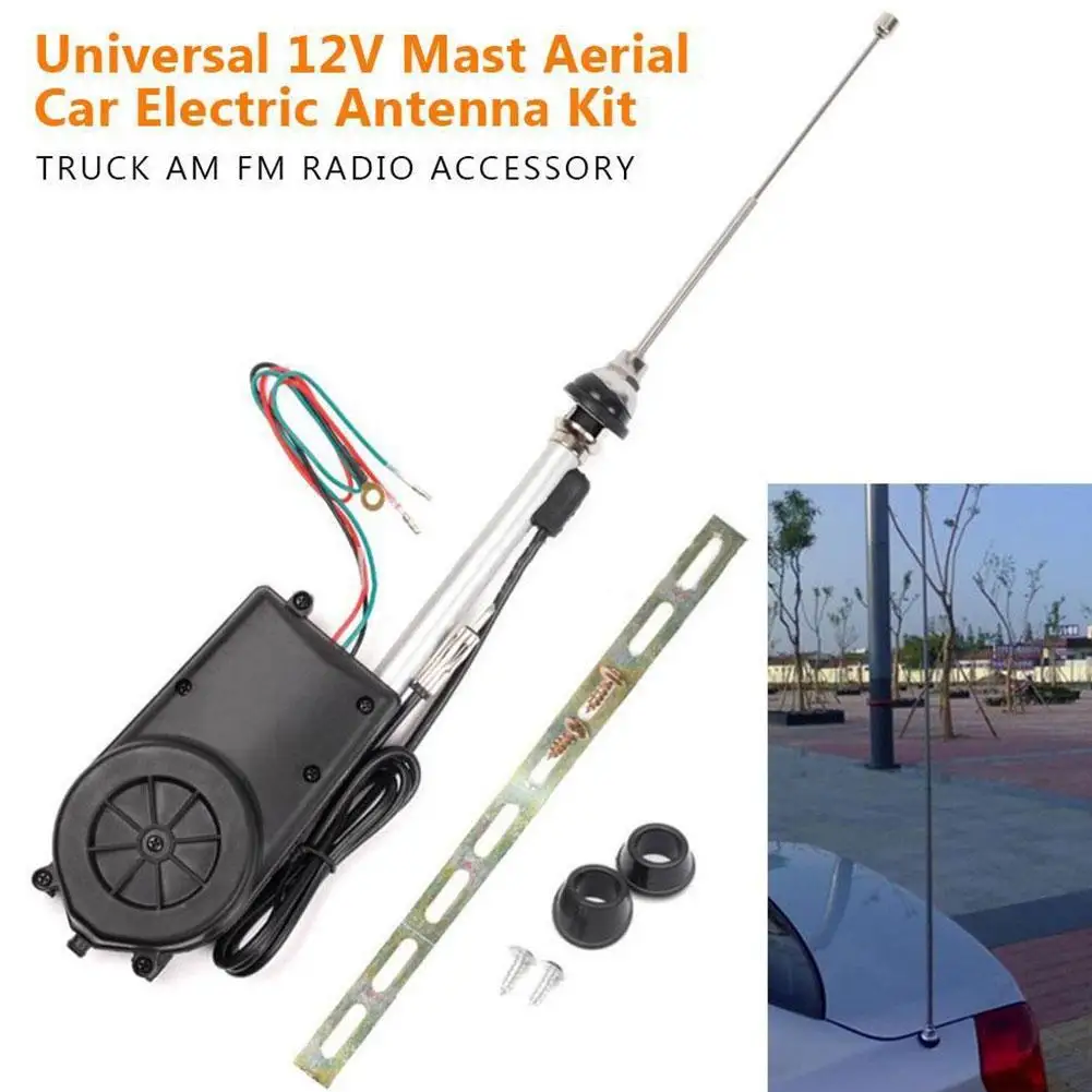 Car-Telescopic-Antenna-Car-Signal-Electric-Antenna-Radio-Kit-Automatic ...