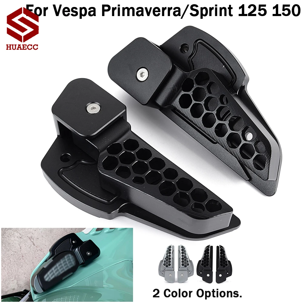 Rear Passenger Footrests for Vespa Primavera Sprint 125 150 2017 2020 ...