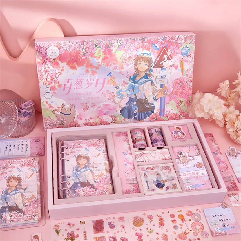 Notebook-Sakura-Washi-Tape-Bookmark-Stickers-Set-Papeler-a-Japonesa ...