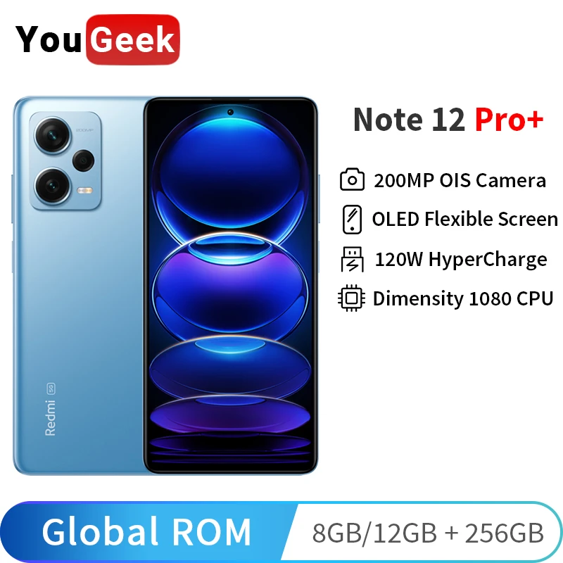 Xiaomi Redmi Note 12 Pro + Plus 200MP OIS Câmera 120Hz DotDisplay 120W ...