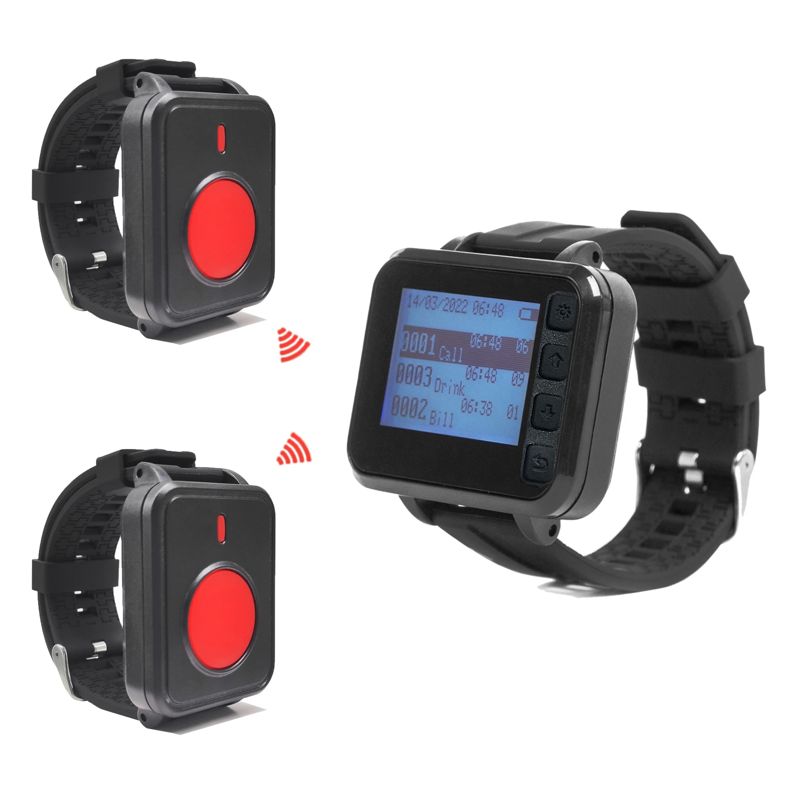 Ycall Caregiver Pager Wireless SOS Watches Call Button for Home Elderly ...