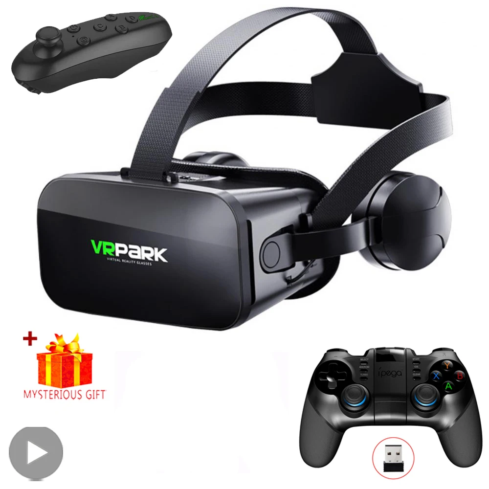 3D Headset Virtual Reality VR Glasses Smart Phone Helmet Smartphone ...