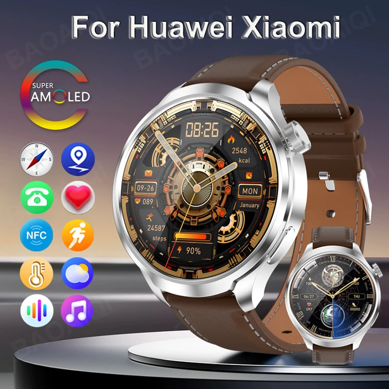 Bluetooth-Call-Smartwatch-para-Huawei-GPS-Track-Watch-NFC-inteligente ...