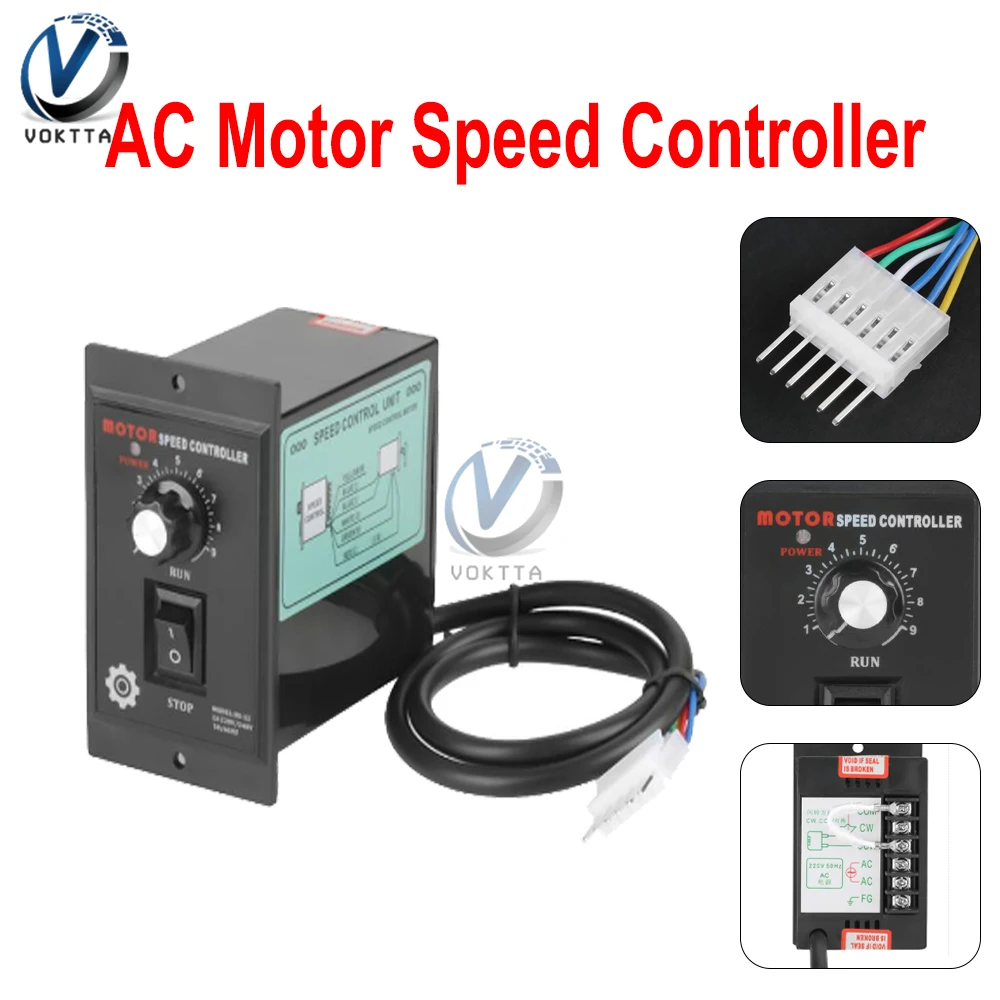 AC Motor Speed Controller AC 220V 400W Motor Wide Speed Pinpoint ...