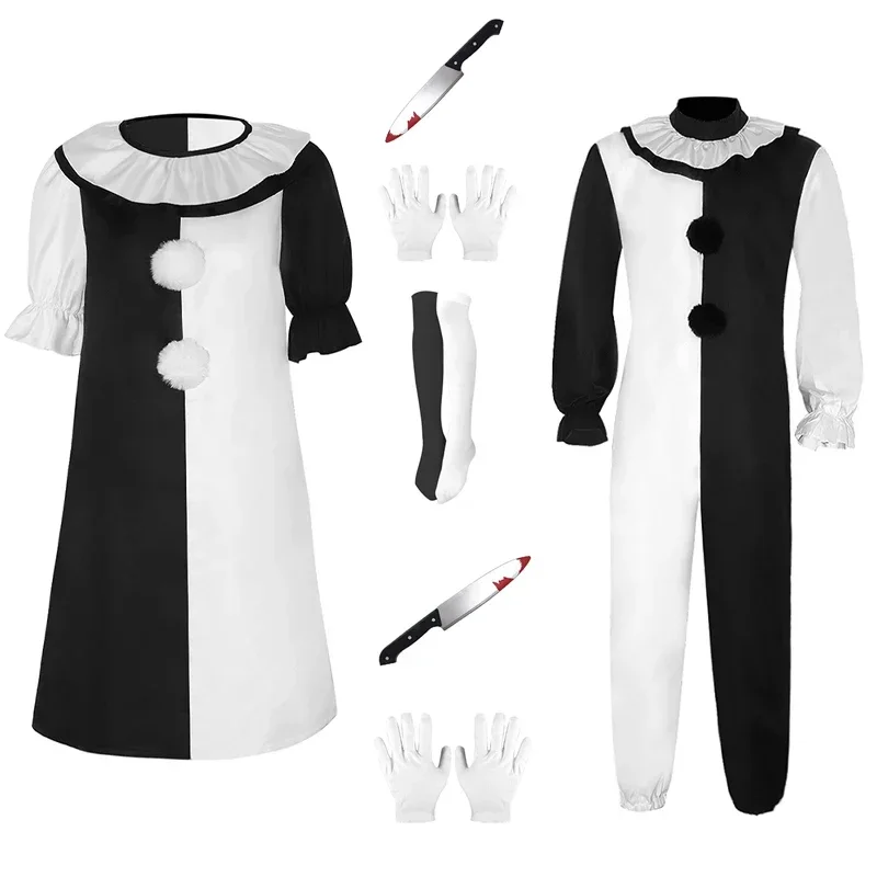 Movie-Art-The-Clown-Cosplay-Costume-Terrifier-Fleck-Disguise-Suit-Mask ...