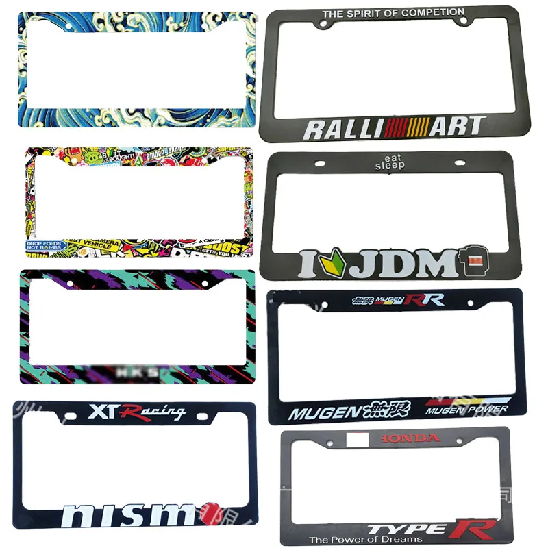 New-ABS-car-license-plate-frame-JDM-ABS-cover-plate-vehicle-universal ...