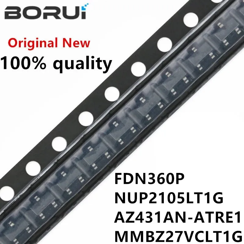 10pcs FDN360P SOT-23 FDN360 SOT23-3 NUP2105LT1G NUP2105 MOSFET AZ431 ...