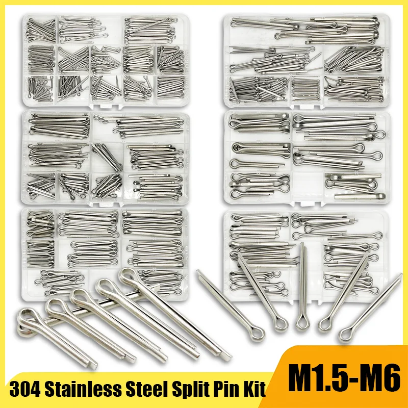 M1.5 M2 M3 M4 M5 M6 Stainless Steel U Shape Type Spring Cotter Hair Pin ...