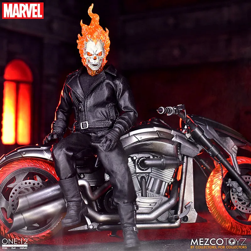 Mezco-figura-de-acci-n-de-Ghost-Rider-Soul-Chariot-1-12-modelo-de-Anime ...