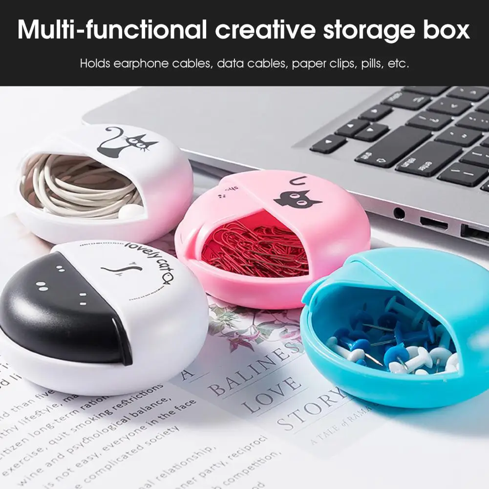 Earphone-Storage-Box-Multifunctional-Anti-fall-Mini-Cartoon-Wire-Cable ...