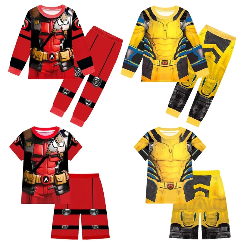 HAni 2025 Cosplay D-Deadpool for Kids Superhero Pyjamas Halloween ...