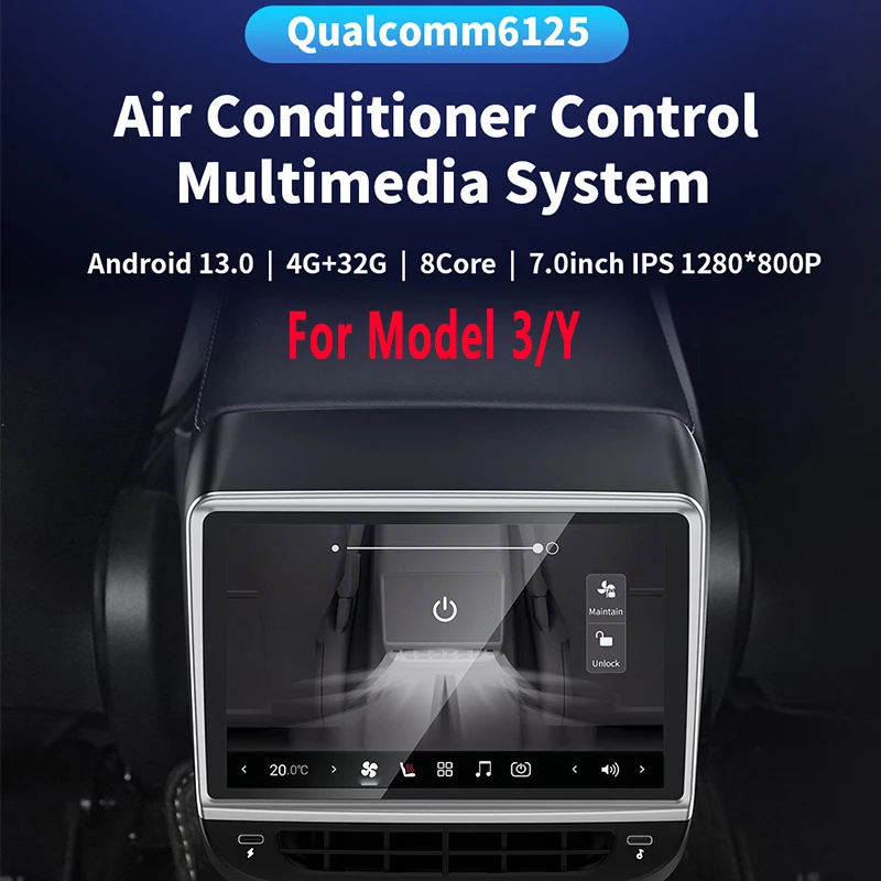 For-NEW-Tesla-Model-3-Y-7-2-Rear-Entertainment-Climate-Control-Display ...