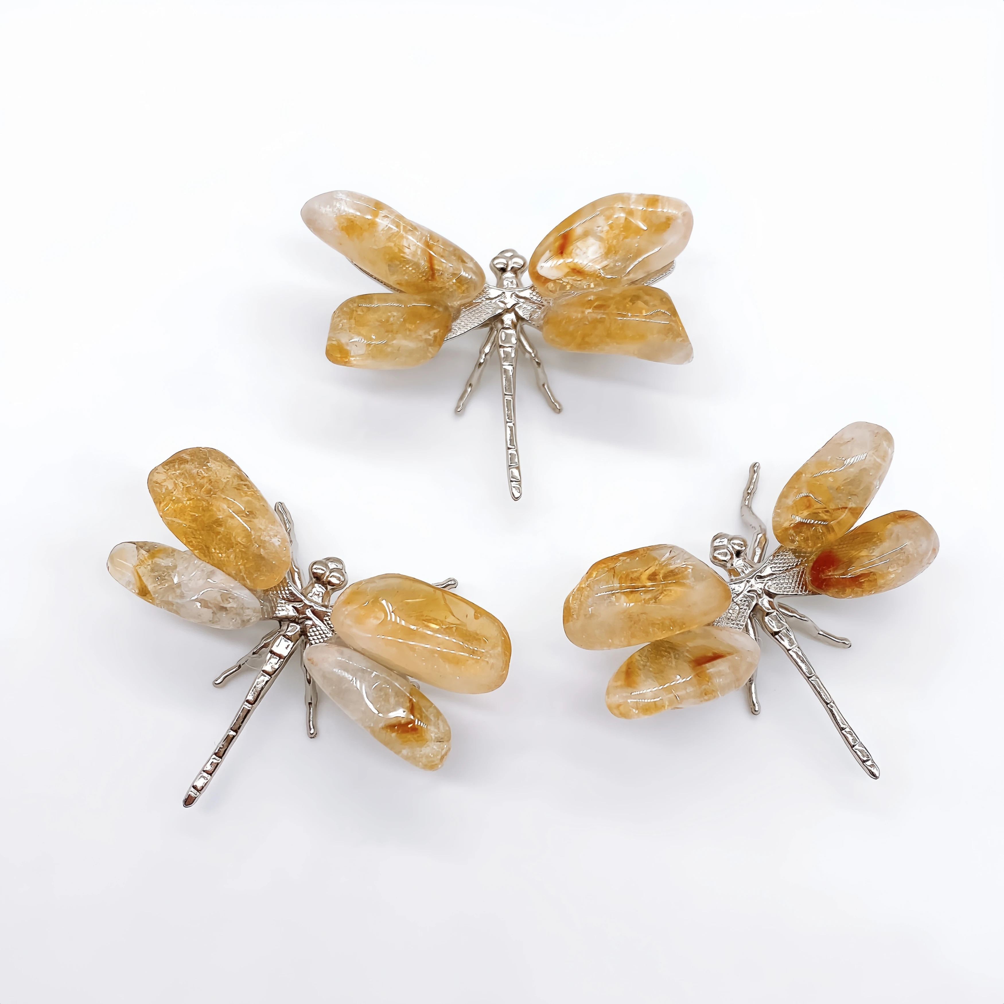 1PC-Natural-Citrine-Dragonfly-Crystal-Yellow-Quartz-Stone-spar-crafts ...
