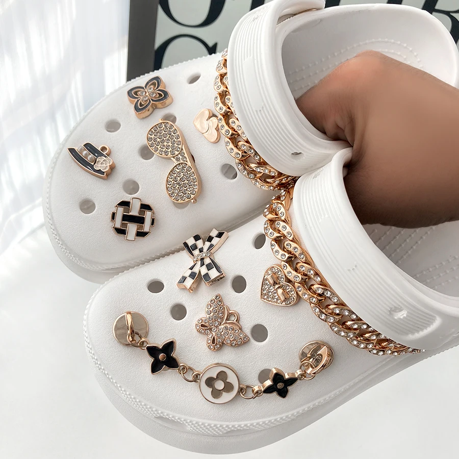 11pcs Bling Shoe Charms for Women Sparkling ABS Diamond Shoe Decoration ...