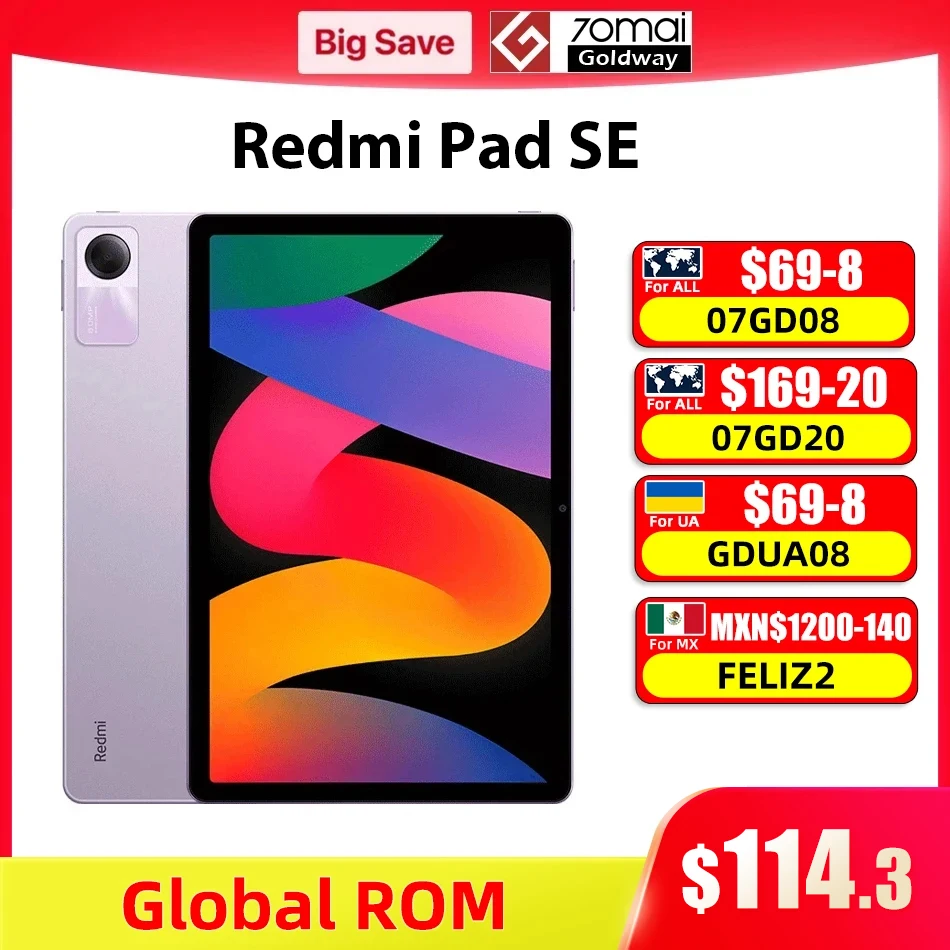 Original-Xiaomi-Redmi-Pad-SE-6GB-8GB-128GB-ROM-Snapdragon-680-90HZ-11 ...