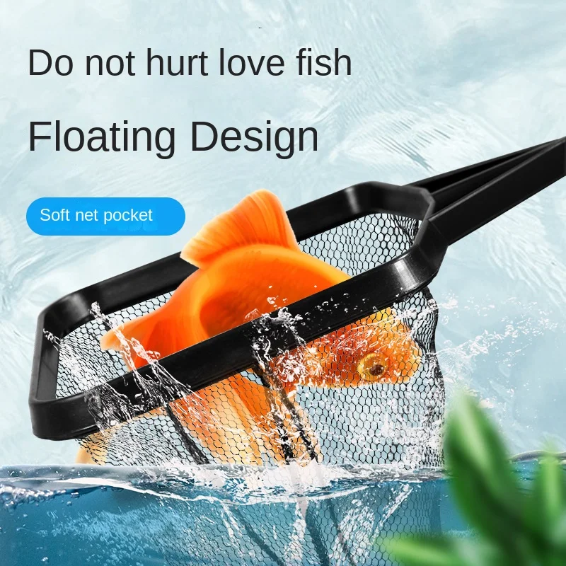 Plastic-telescopic-fishing-net-large-fish-tank-ornamental-fish-long ...