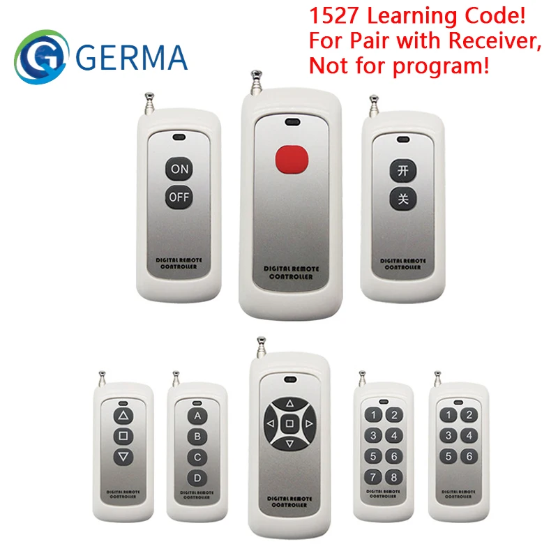 GERMA-433MHz-1-2-4-8-Button-1527Code-far-distance-Remote-Control-Switch ...