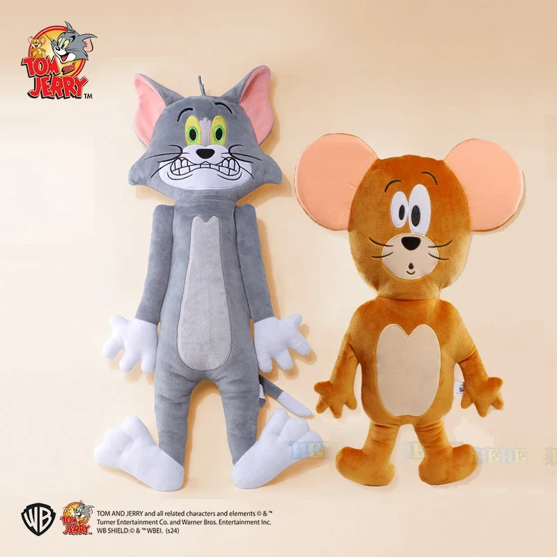 New-60cm-Flat-Tom-and-50cm-Flat-Jerry-Plush-Toy-Cute-Squashed-Pillow ...