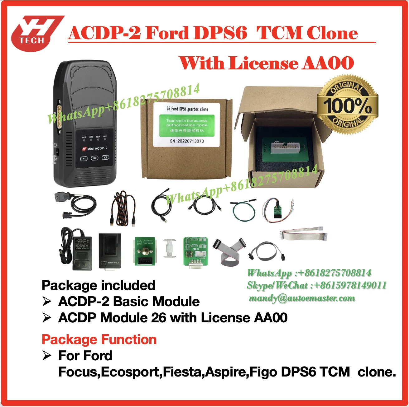 Yanhua-ACDP-2-Module-26-TCM-Programming-tool-for-Ford-Focus-EcoSport ...