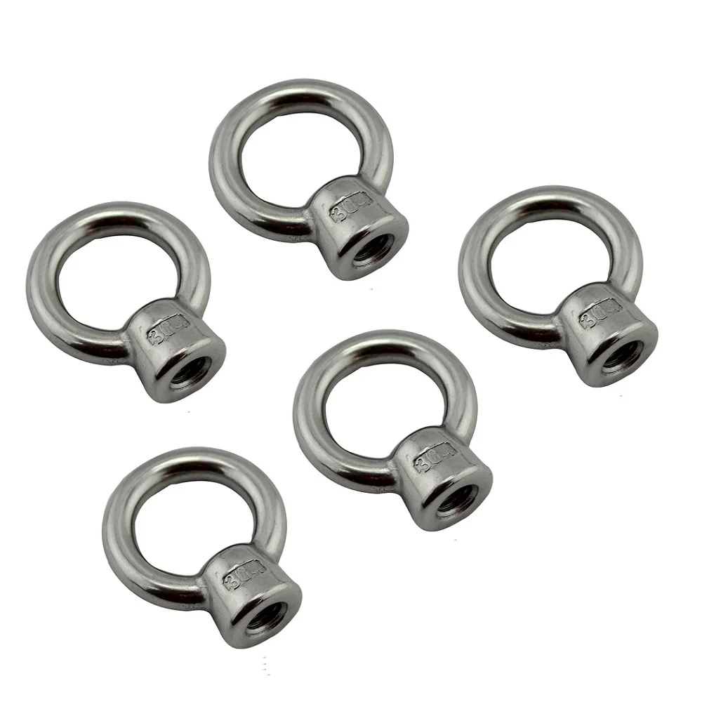 5PCS-JIS1169-Lifting-Eye-Nut-Ring-Loop-Hole-Thread-Nuts-304-Stainless ...