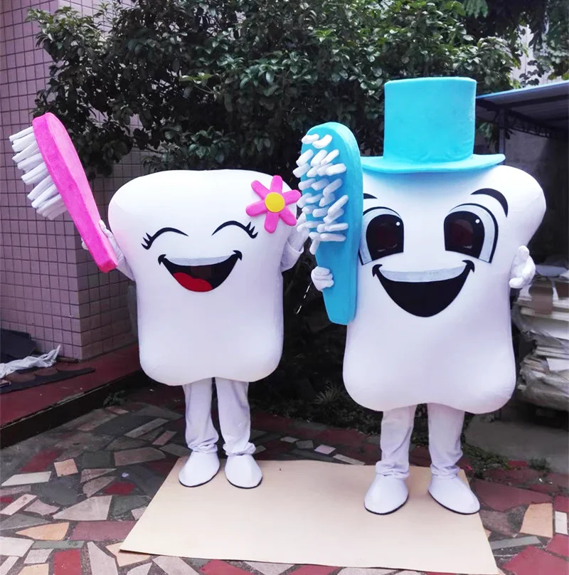 Tooth-Mascot-Costume-Dentist-Teeth-Advertising-Props-Dental-Care ...