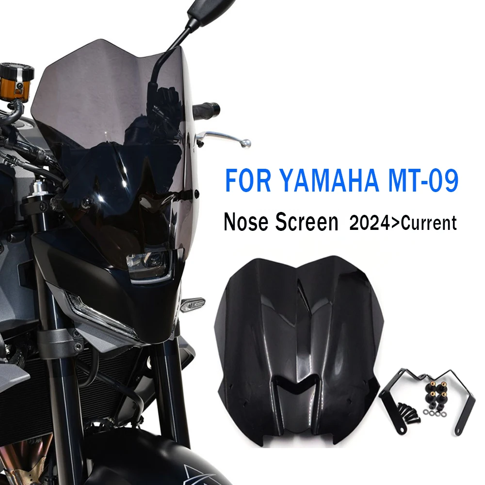 NEW MOTORCYCLE WINDSHIELD For Yamaha MT09 Front Windscreen 2024 MT-09 ...