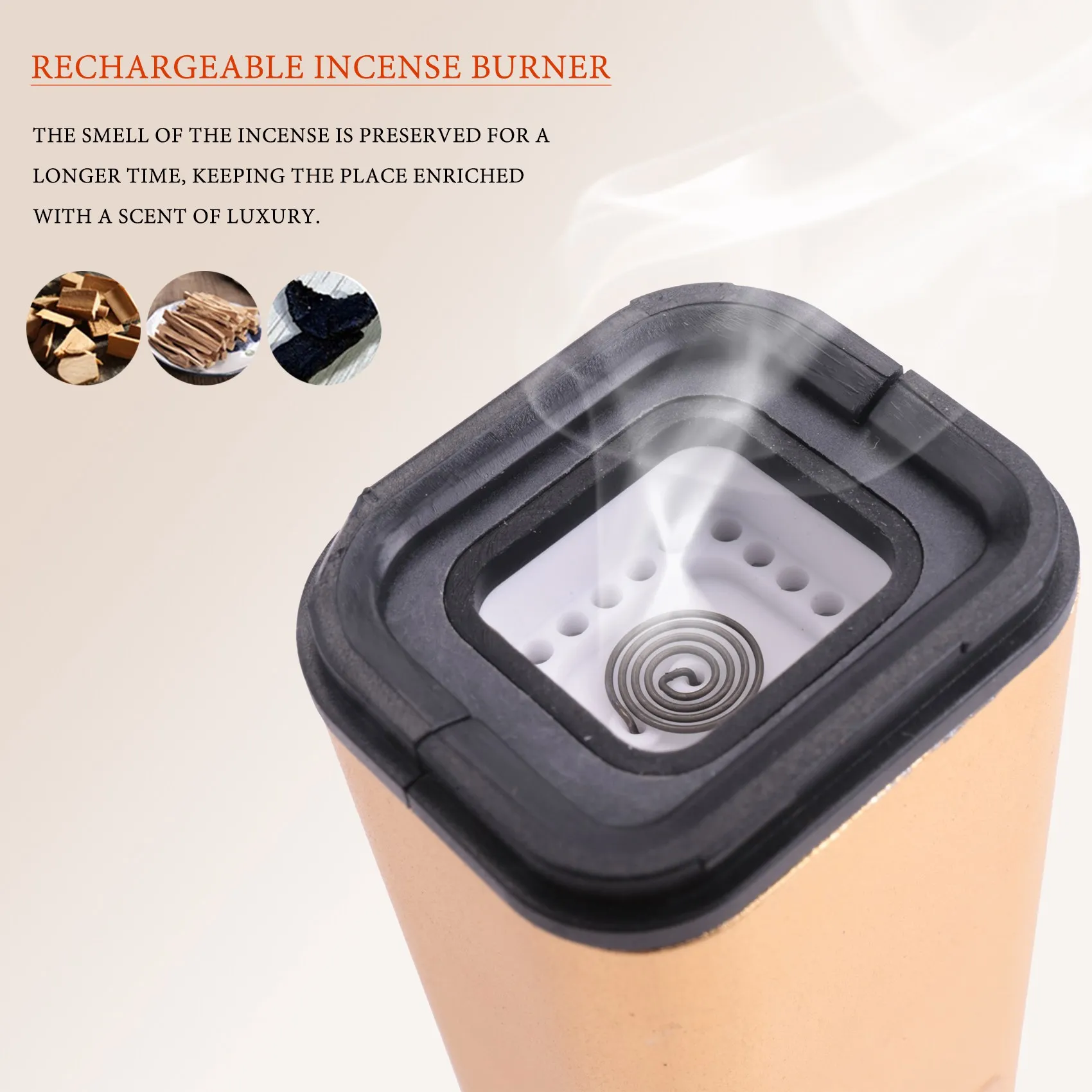 USB Incense Burner Portable Electric Bakhoor Aroma Diffuser Mini Arabic ...