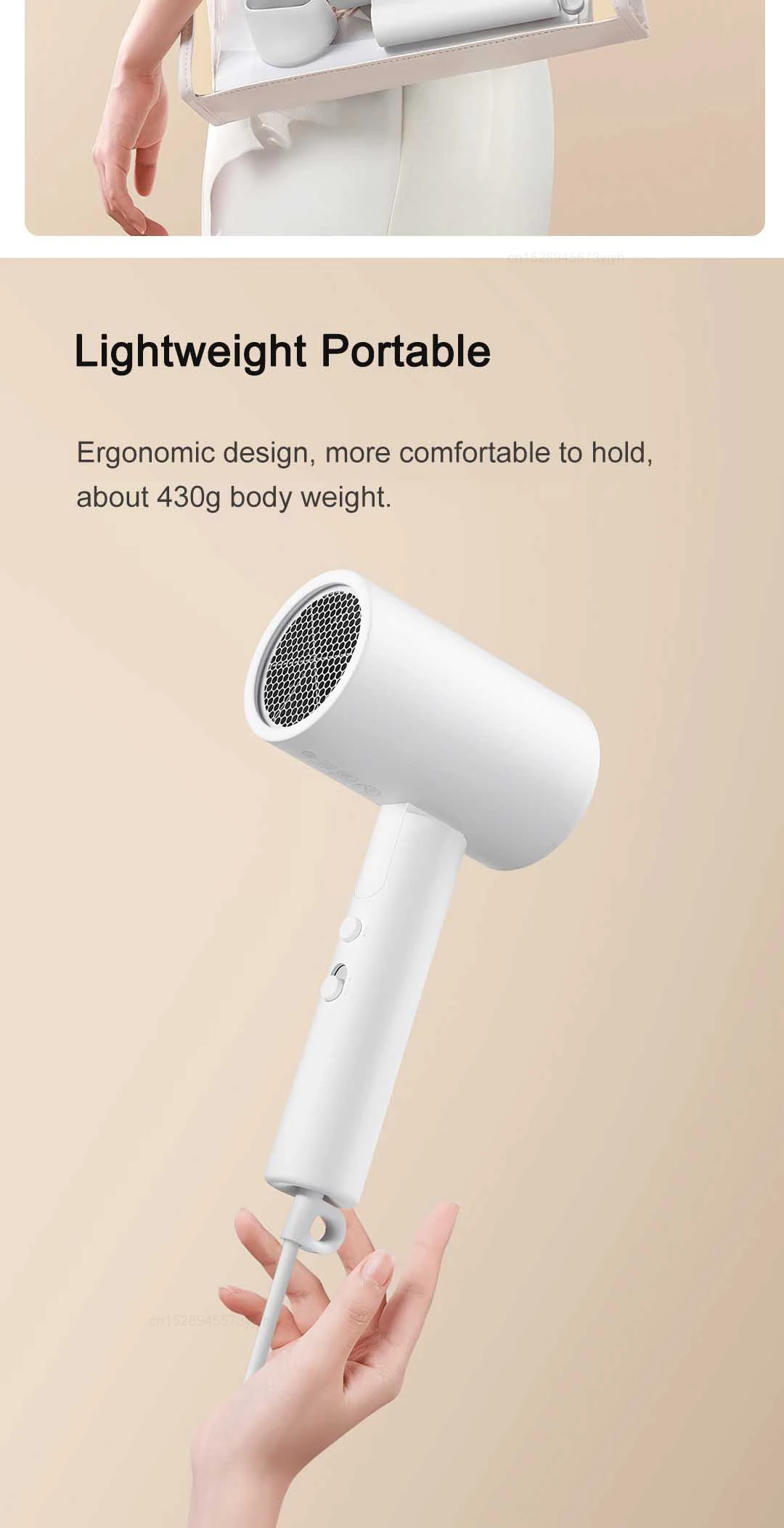 Xiaomi Sèche-cheveux compact H101 Hair Dryer - Tafilalet Store
