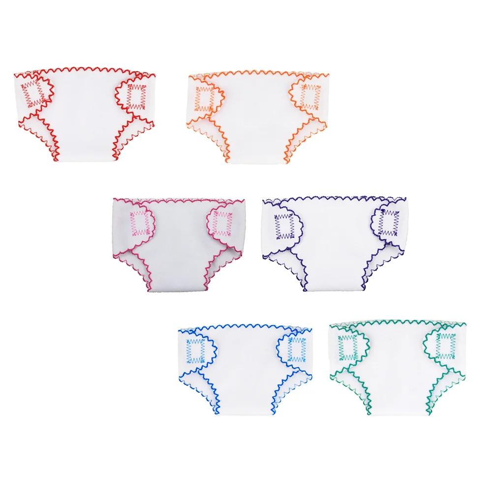 6 Pcs Miniature Toys Diaper Bag Girl Baby Clothes Reborn Dolls Diapers ...